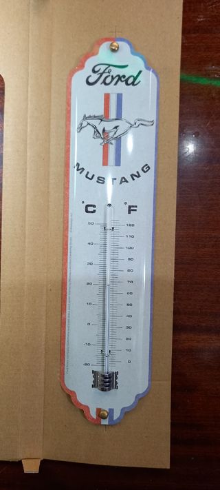 termometro in metallo retro Mustang Ford