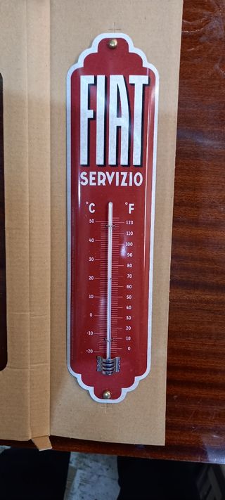 termometro in metallo retro Fiat