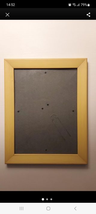 Cornice porta foto legno giallo 22x28 cm