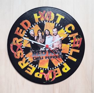 Orologio su vinile 78 giri omaggio ai Red Hot Chil