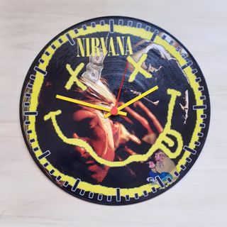 Orologio su vinile 78 giri omaggio ai Nirvana