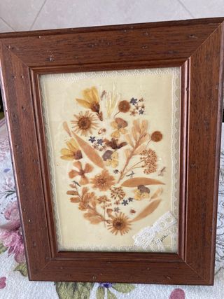 Quadretto fiori secchi 