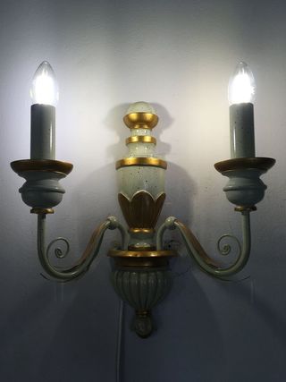 Aplic resina avorio/oro