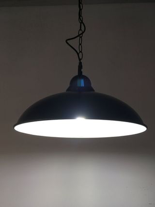 Lampadario metallo nero anticato