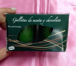 coppia candele profumate menta cioccolato 