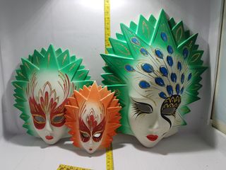 3 MASCHERE VENEZIANE NUOVE. 