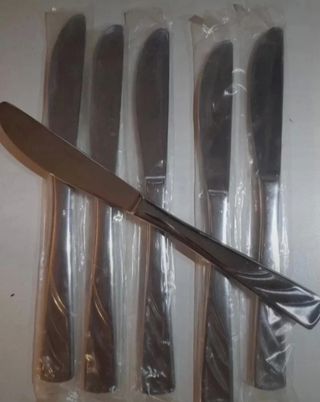 set di coltelli in acciaio inox nuovi