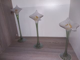 set portacandele a forma di calle