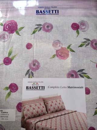 lenzuola matrimoniali cotone Matteo bassetti 