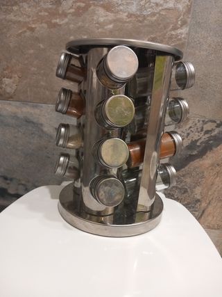 porta spezie ruotante acciaio