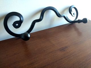 Appendiabiti ferro battuto 2 posti