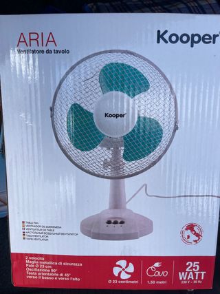 Ventilatore da tavolo ARIA KOOPER SIGILLATO