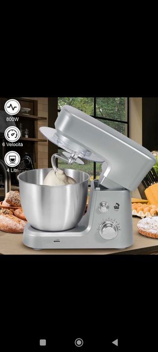 planetaria BAKAJ 4 LITRI IN ACCIAIO INOX 