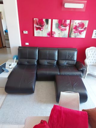 divano + chaise longue + poggiapiedi chateaux d'ax
