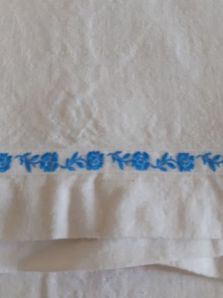 antico asciugamano in cotone misto lino