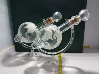 2 AMPOLLE OLIO È ACETO IN VETRO DA TAVOLA 