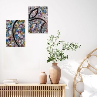 QUADRO IN ALLUMINIO DIPINTO A MANO