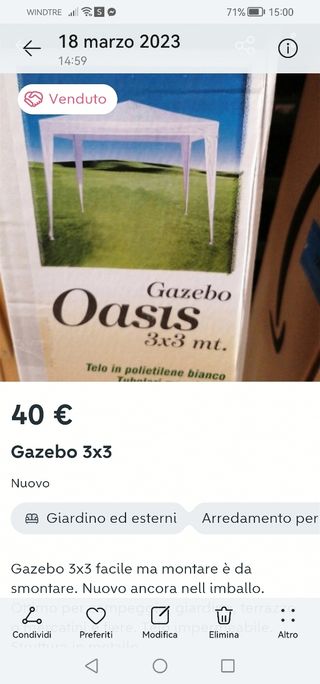 Gazebo 3x3