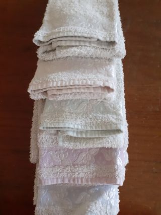 5 asciugamani ospite vintage 