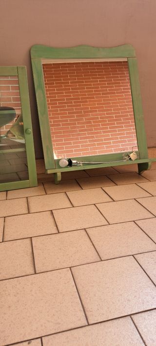 pensile + specchio con luce