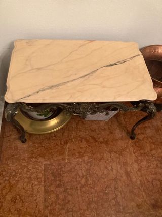 tavolinetto marmo e ferro