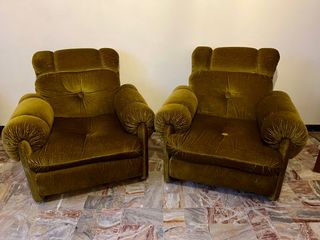 Divano con due poltrone velluto perfette