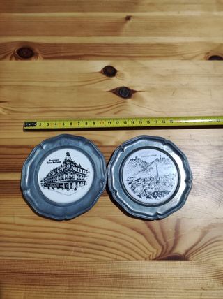 piatti decorativi in zinco