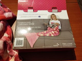 coperta da sirena in pile