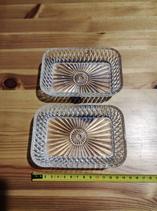 porta burro in cristallo vintage 