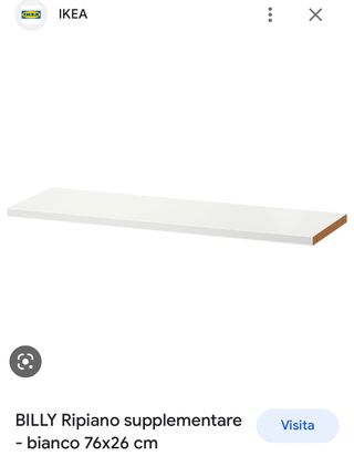 IKEA Billy ripiano bianco legno x2
