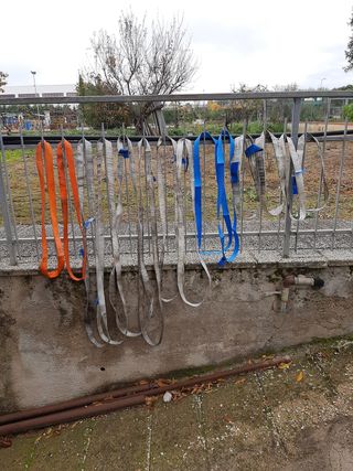 Fasce cinghie sollevamento edilizia trattore gru