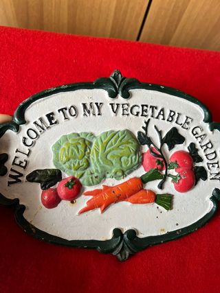 Targhetta di benvenuto in ghisa 