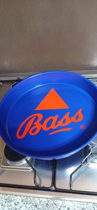 vassoio in latta bass , pezzo raro originale vinta