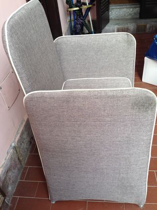 Poltrona in tessuta 