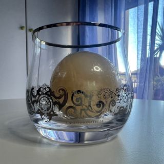 Portacandele in vetro Carlo Pignatelli vintage