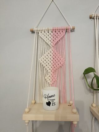 Mensola macrame decorazione boho