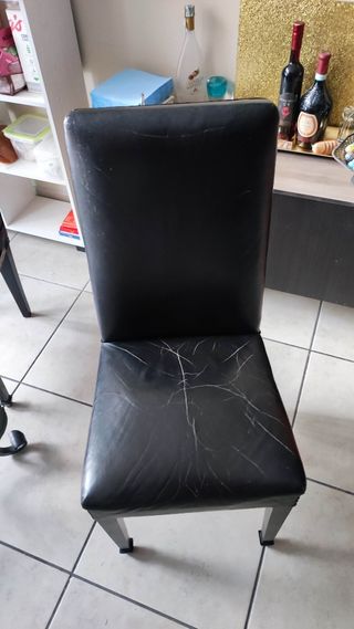 sedia imbottita artigianale anni 70