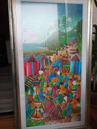 Quadro con cornice in legno