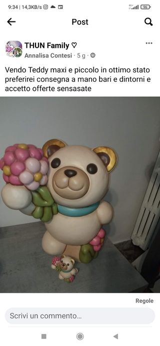 Teddy maxi e Teddy mini 