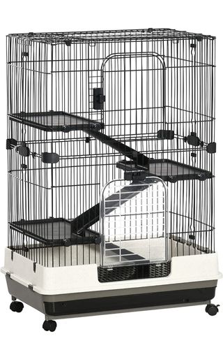 Gabbia a 3 Piani per roditori, conigli e furetti