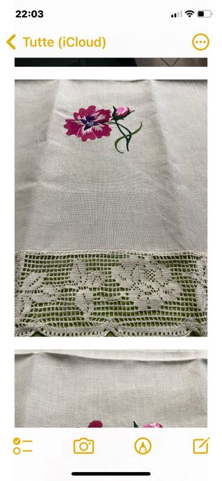 Strofinaccio ricamato