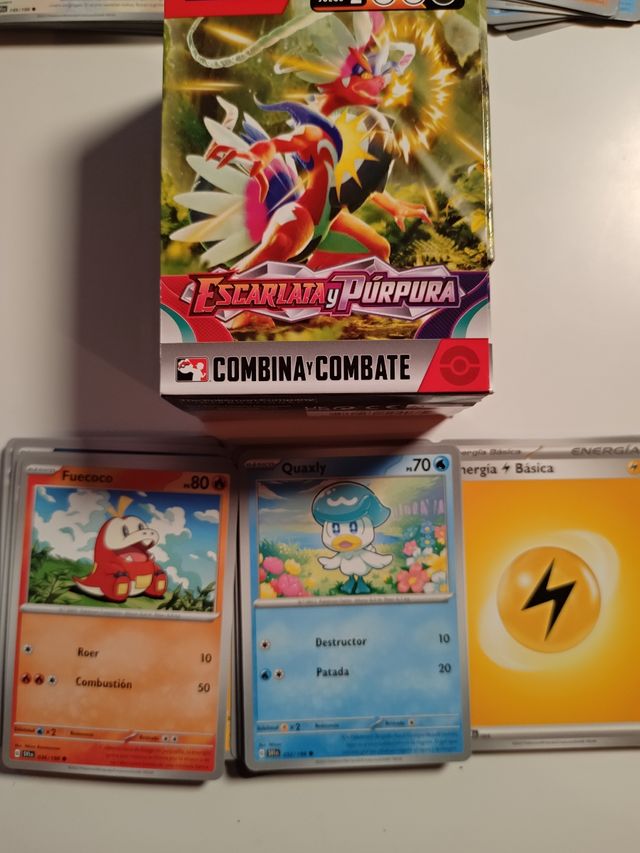 50 cartas originales de Pokémon Escarlata Purpura de segunda mano por 6 ...