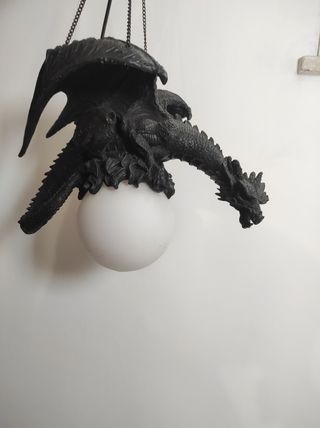 Lampadario lampada drago gotico gothic fantasy