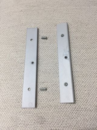 Coppia (2pz) di placche in ferro laterali  Silver