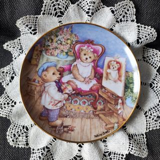 piatto Teddy, Franklin Mint by Barbara Brooks