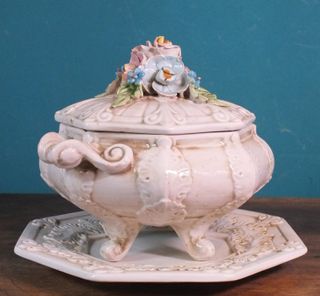 Centrotavola per dolci bombon vintage porcellana