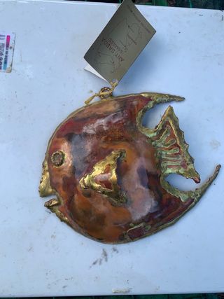 Pesce artigianato sardo in rame