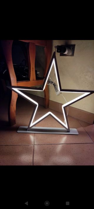 Stella decorativa con luce