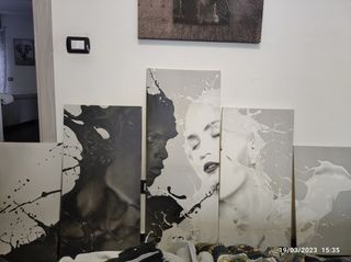 quadro 5 pezzi 200*100 in TNT XXL 