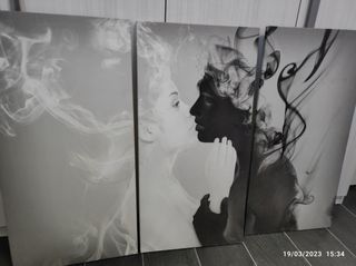 quadro 200*100 in TNT XXL dipinto su tela 